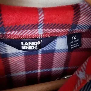 Lands' End | Intimates & Sleepwear | Lands End Womens Flannel ...